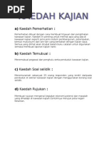 Kaedah Kajian | PDF