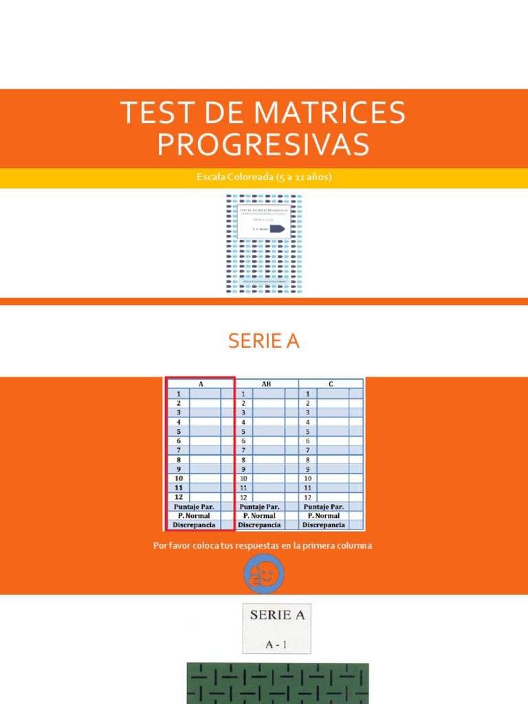 Test de Matrices Progresivas | PDF
