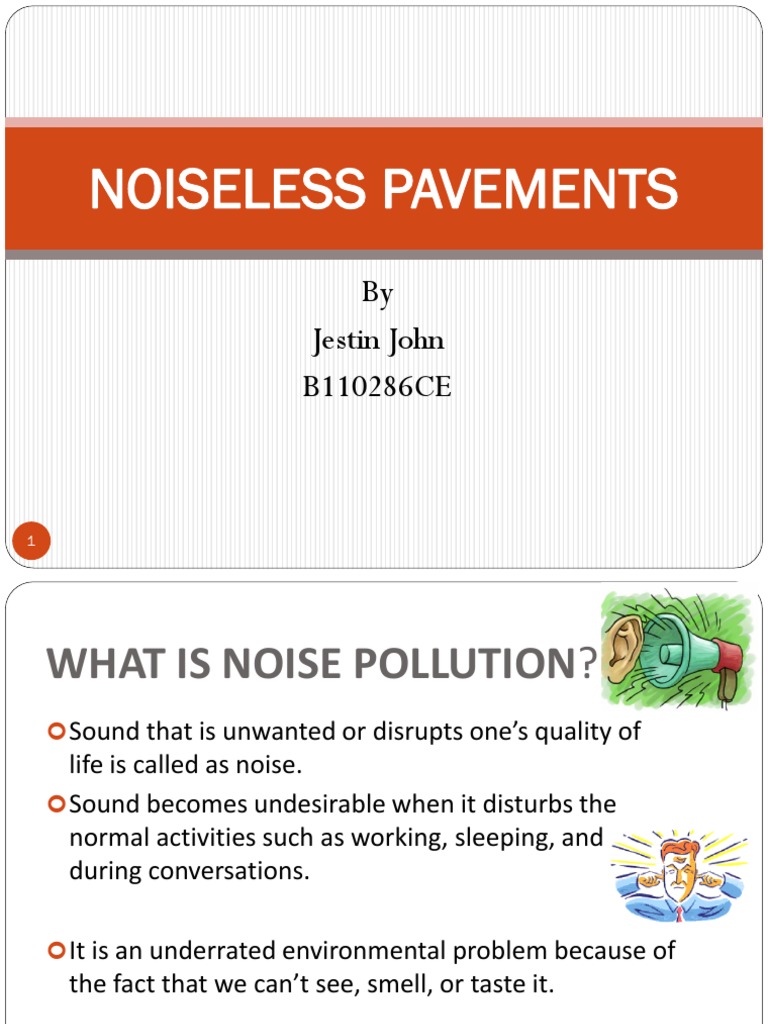 Solutions for Noise Pollution: Pavements | PDF | Road Surface | Tire