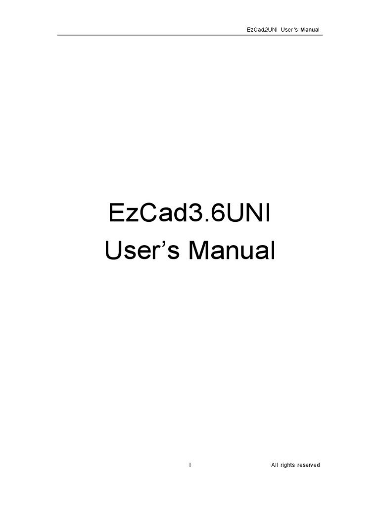 EzCad3.6 (User Manual) | PDF | Barcode | Circle