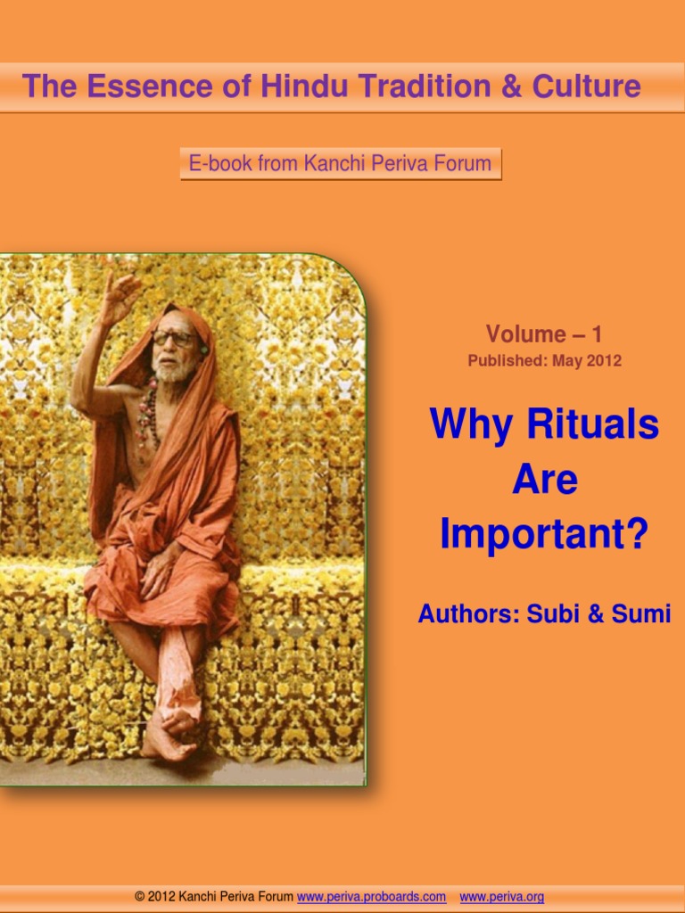 Why Rituals Are Important?: The Essence of Hindu Tradition & Culture ...