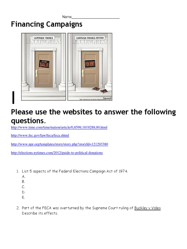 Understanding Campaign Finance Laws | PDF | Politics | Social Science