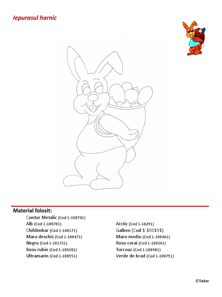 Iepurasul Harnic: Material Folosit | PDF