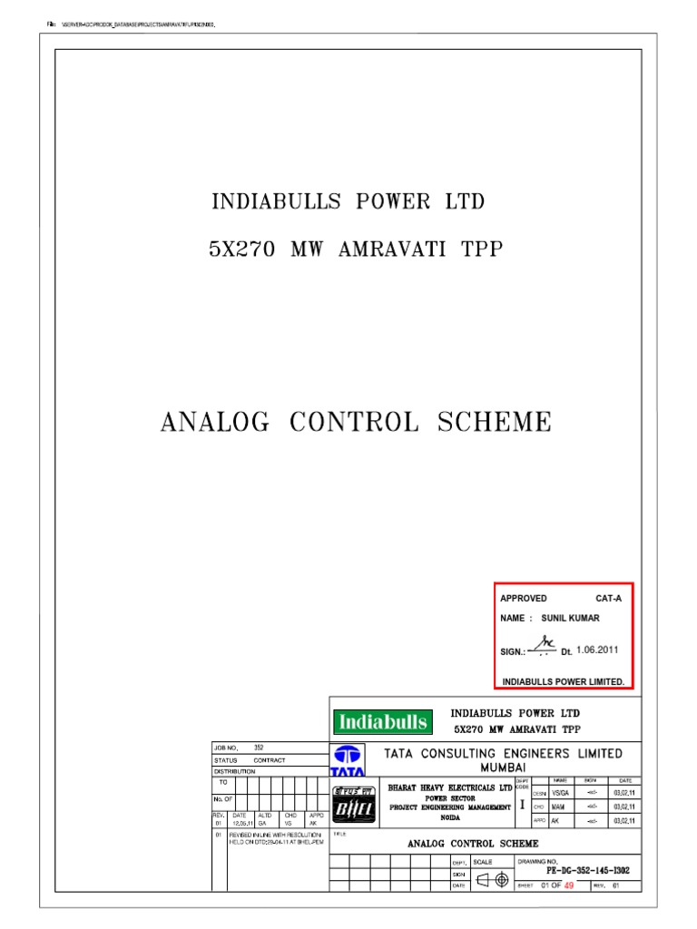 Analog Control Scheme-270MW | PDF | Electrical Engineering ...