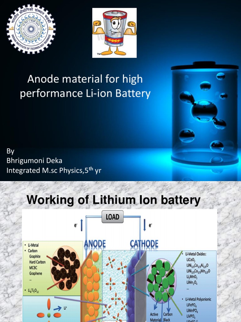 Anode Material For High Performance Li-Ion Battery | PDF | Lithium Ion ...