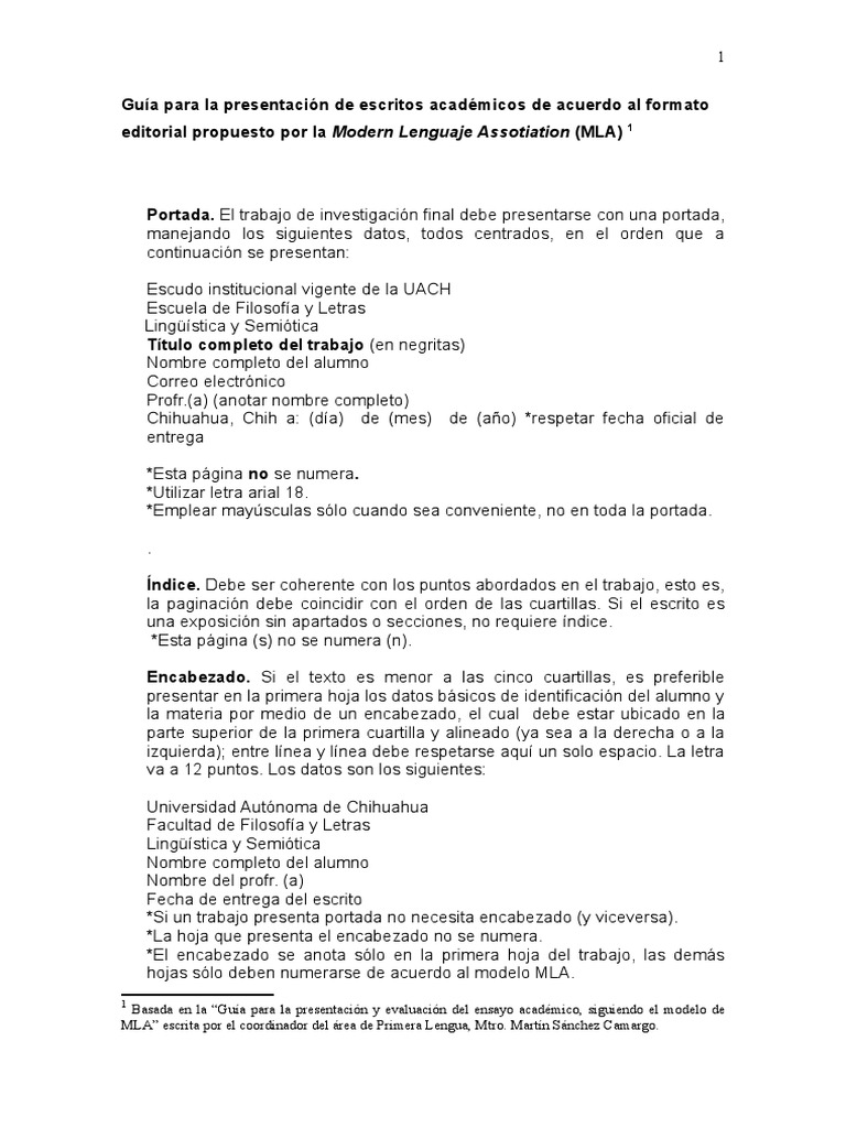 Como Citar en MLA | PDF | Comillas | Bibliografía