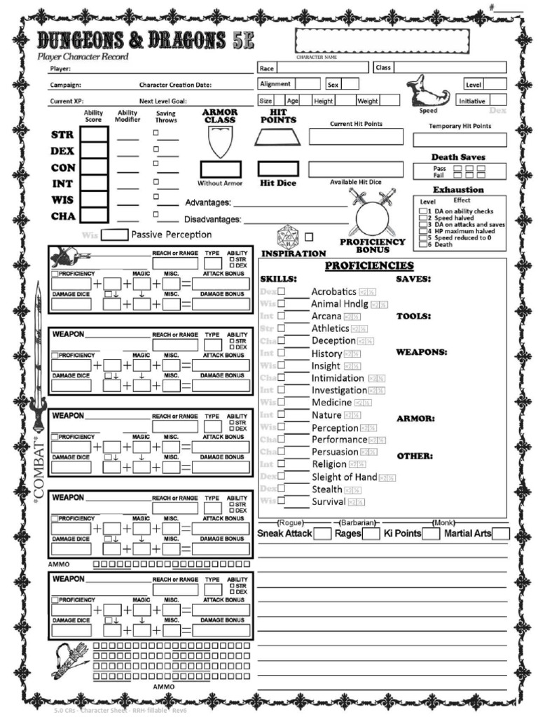 Numenera Character Sheet PDF | PDF