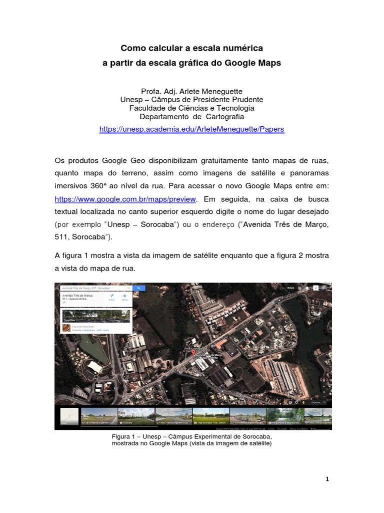 Escala Numerica Google Maps PDF | Download grátis PDF | Mapa ...