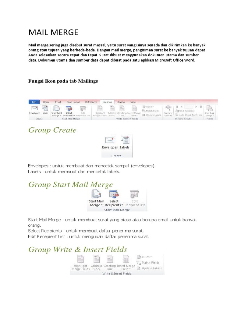 Mail Merge | PDF