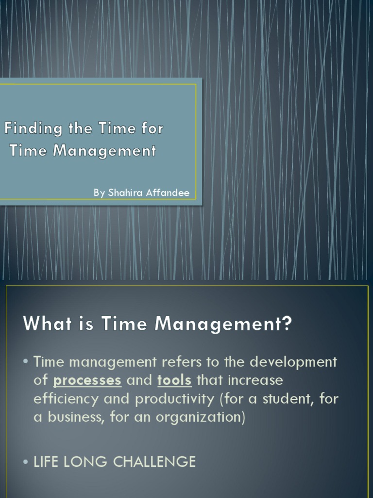 Time Management Presentation | Time Management | Homework | Free 30-day ...