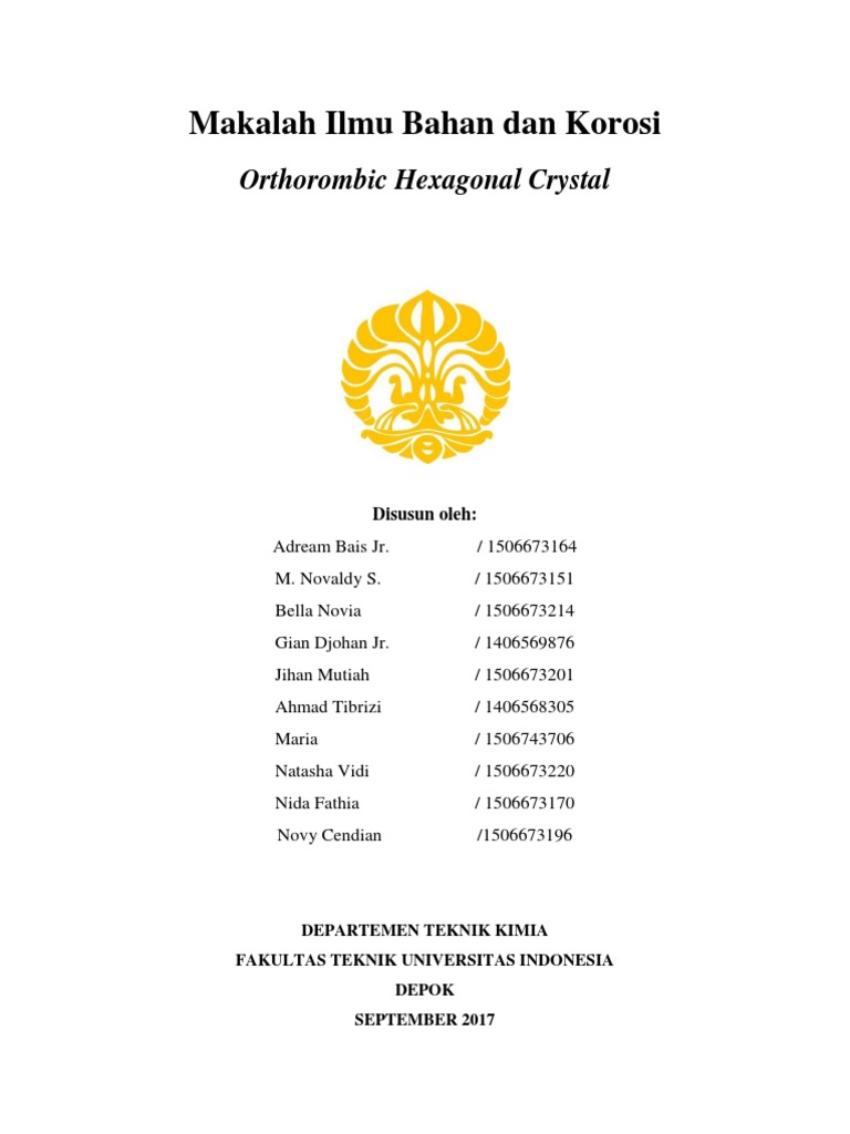 Sistem Kristal Ortorombik dalam Ilmu Bahan | PDF | Metode & Bahan Ajar
