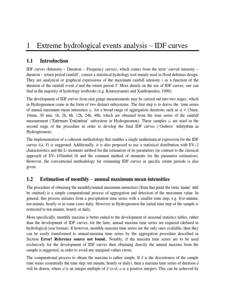 Hydrognomon Theory English 10 | PDF | Time Series | Statistics