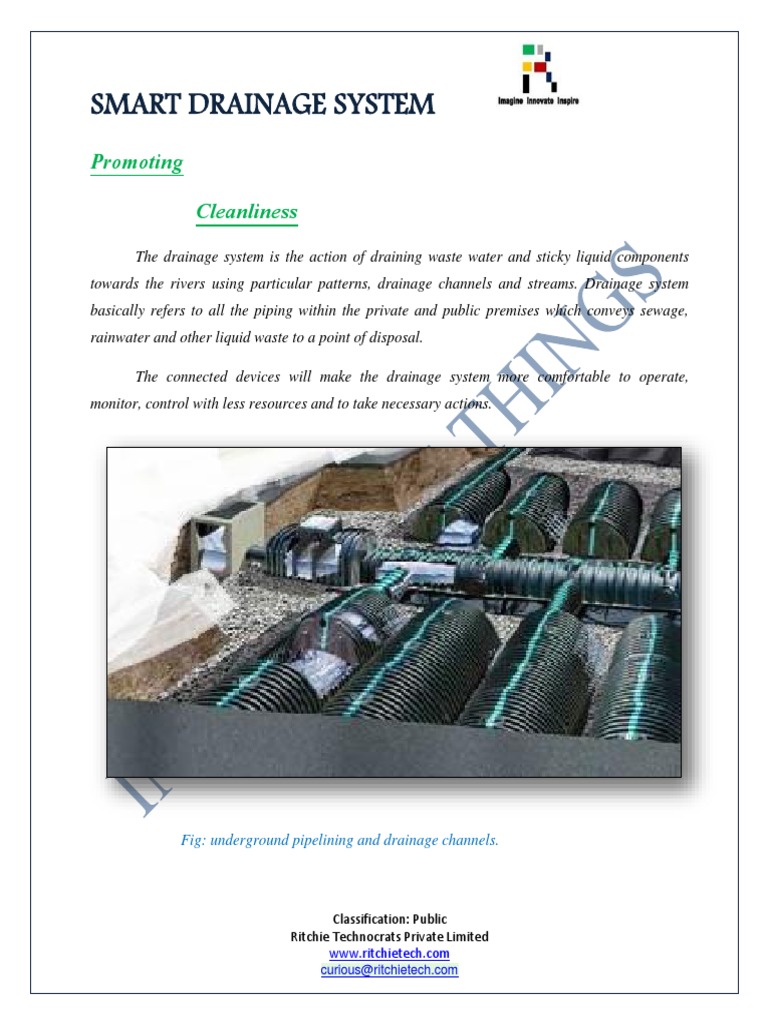 IoT Smart Drainage System by Naveenkumar Ganji | PDF | Drainage ...