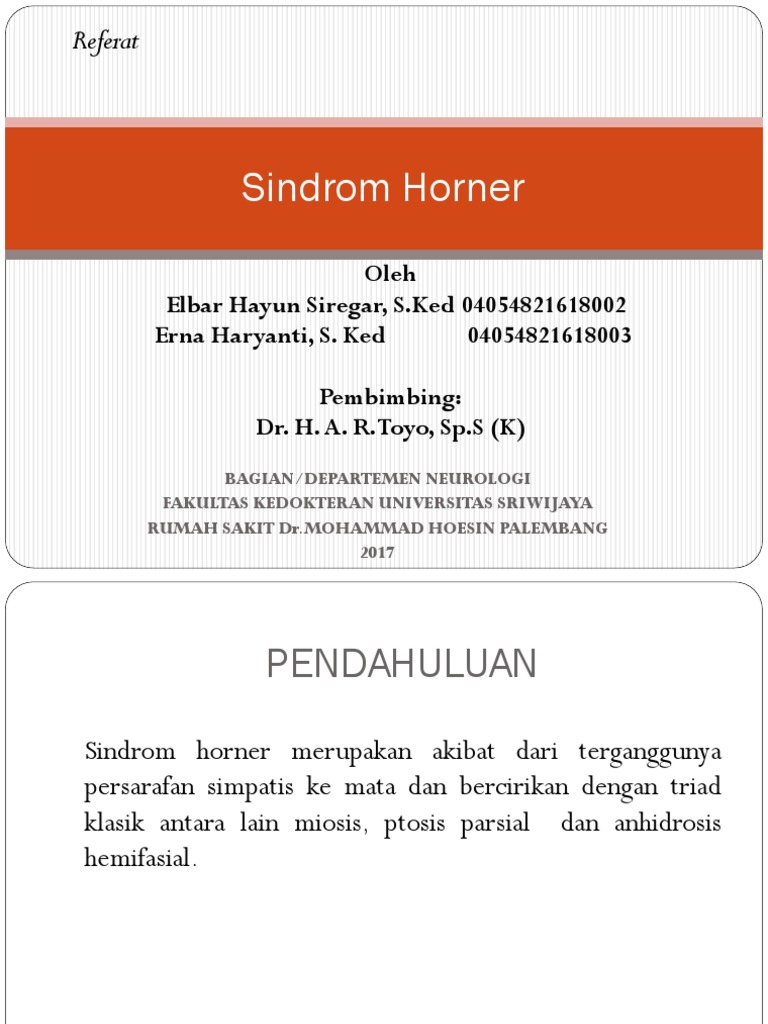 Sindrom Horner | PDF
