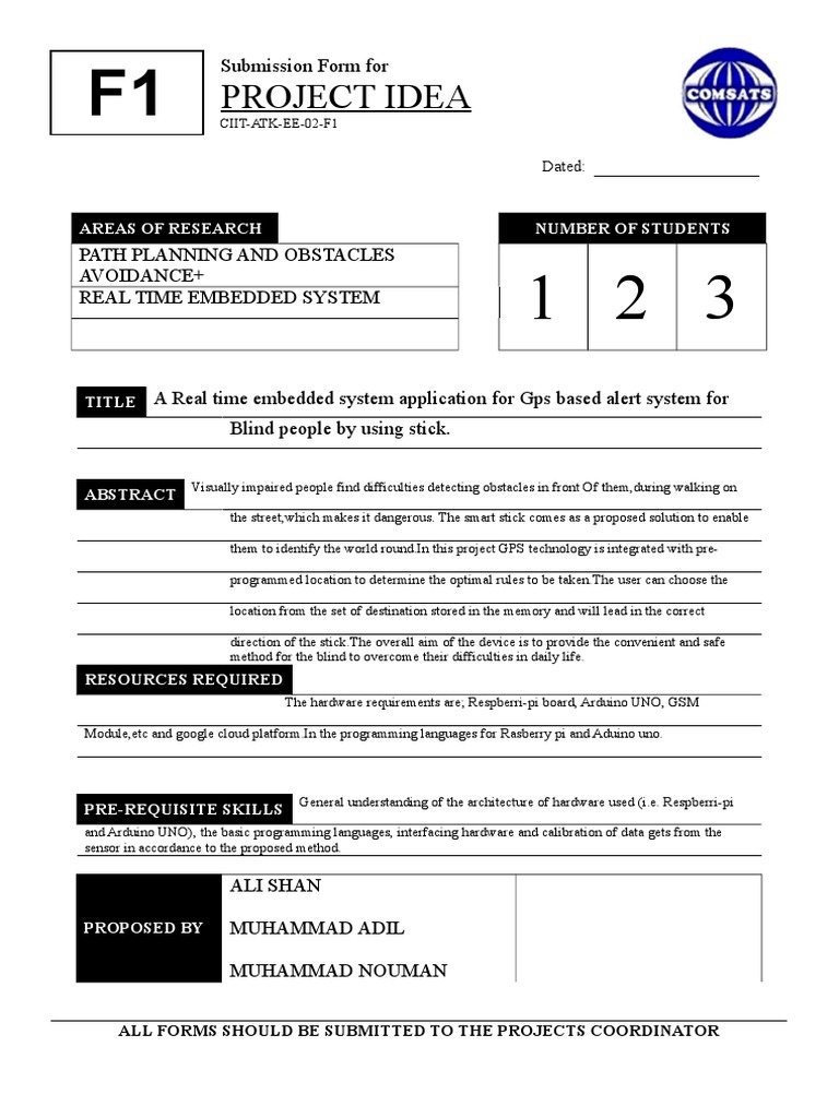 Project Idea: Submission Form For | PDF | Computers