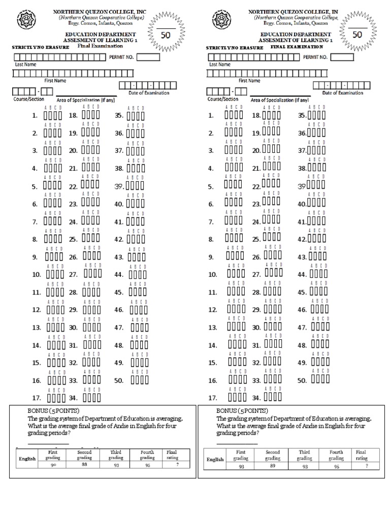 Strictly No Erasure Final Examination Strictly No Erasure | PDF ...