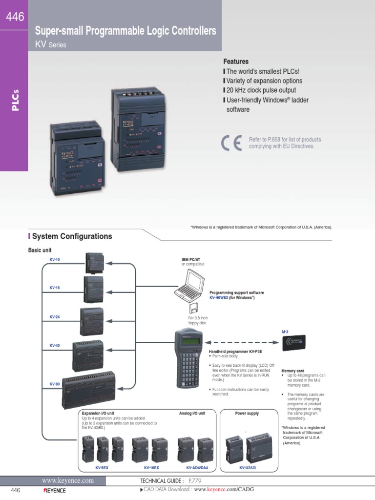 Super-Small Programmable Logic Controllers: Series | PDF | Programmable Logic Controller | Relay