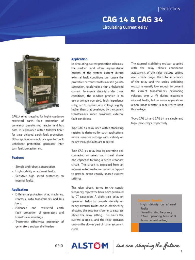 Cag 14 & Cag 34 | PDF | Relay | Transformer