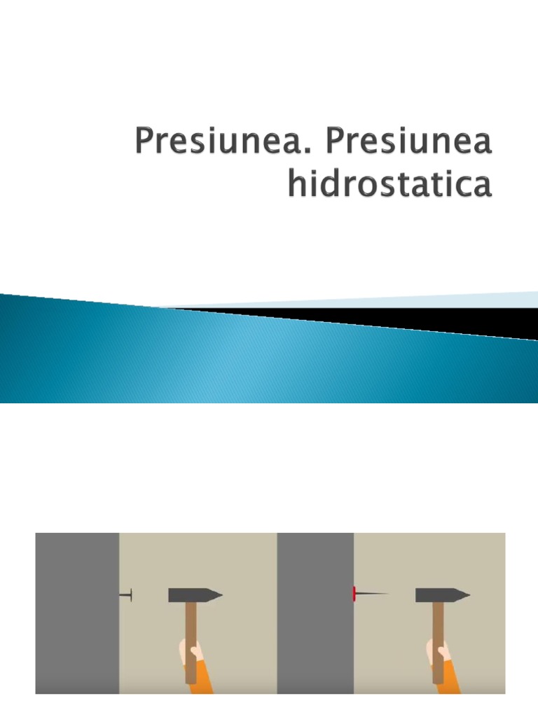 Presiunea - Presiunea Hidrostatica