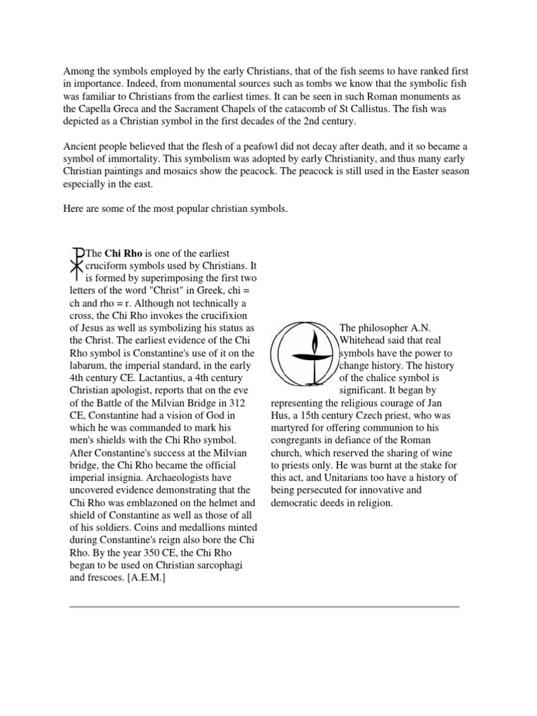 Christian Symbols | PDF | Crucifixion | Trinity