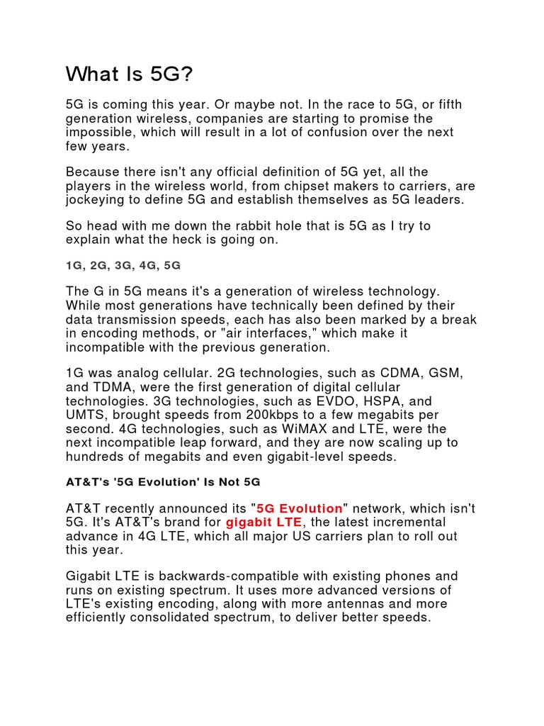 Understanding the Emerging Technology of 5G: A Comprehensive Look at ...