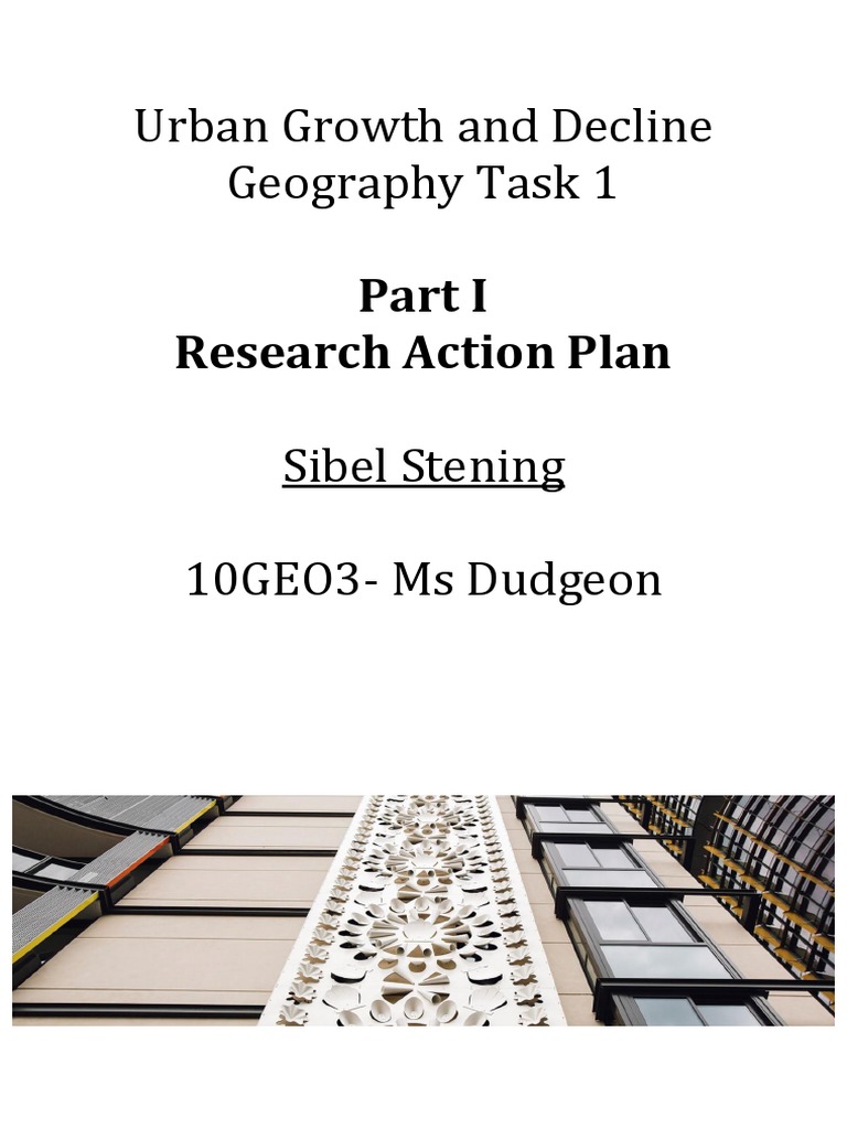Urban Growth and Decline Geography Task 1: Research Action Plan | PDF ...