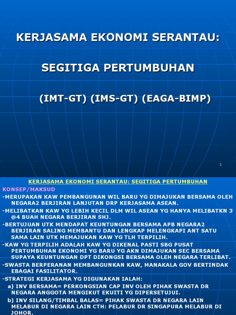 6a, (17.5) Segi Tiga Pertumbuhan (Imt-Gt, Ims-Gt, Bimp-Eaga) | PDF