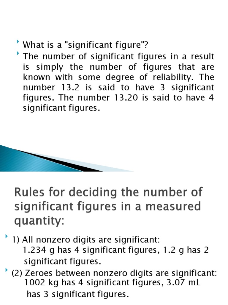 Significant Figures | PDF | Significant Figures | Numbers