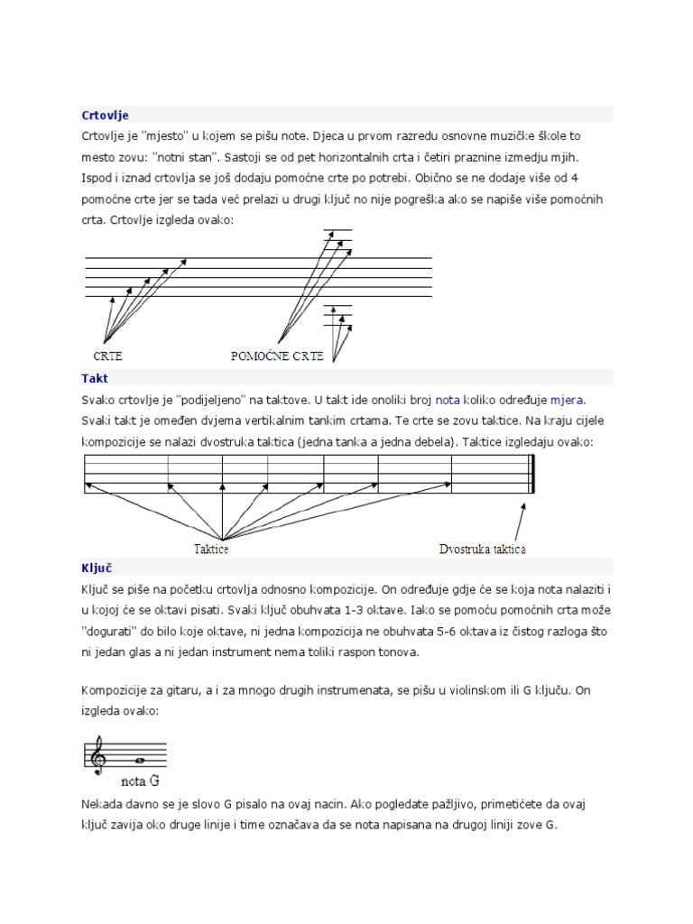 Osnovno o Notama | PDF