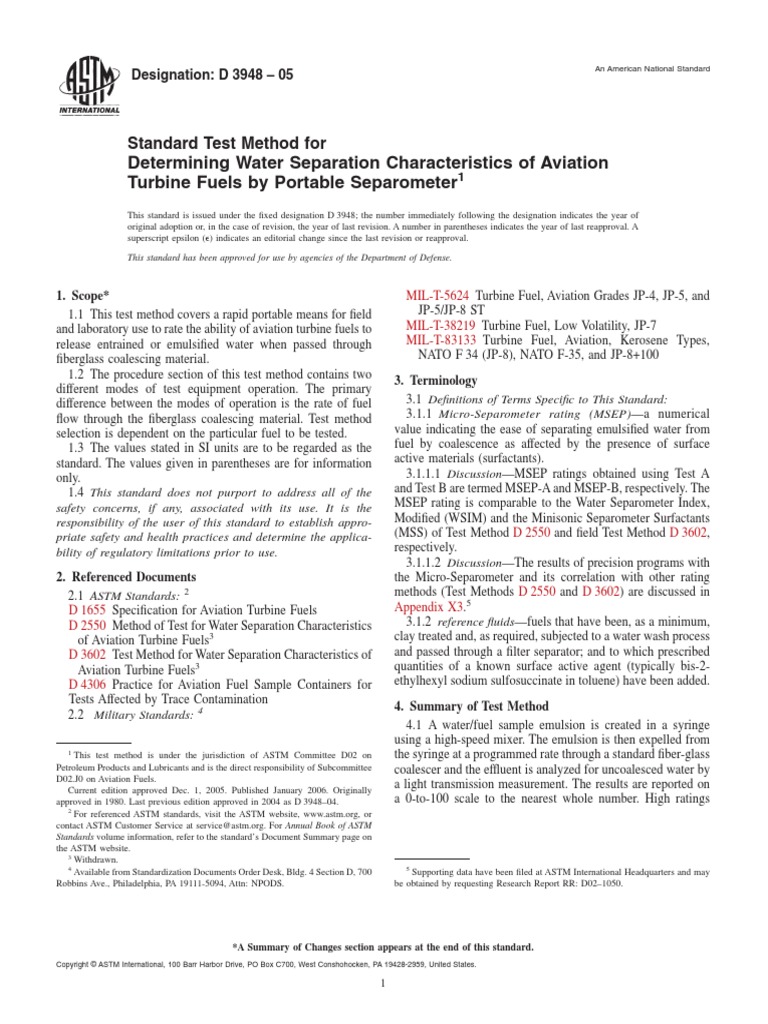 D3948 | PDF | Jet Fuel | Syringe