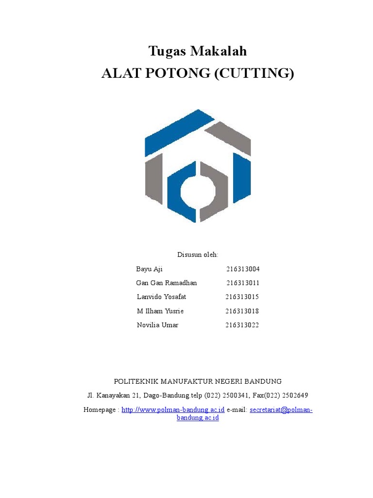 Alat Potong | PDF
