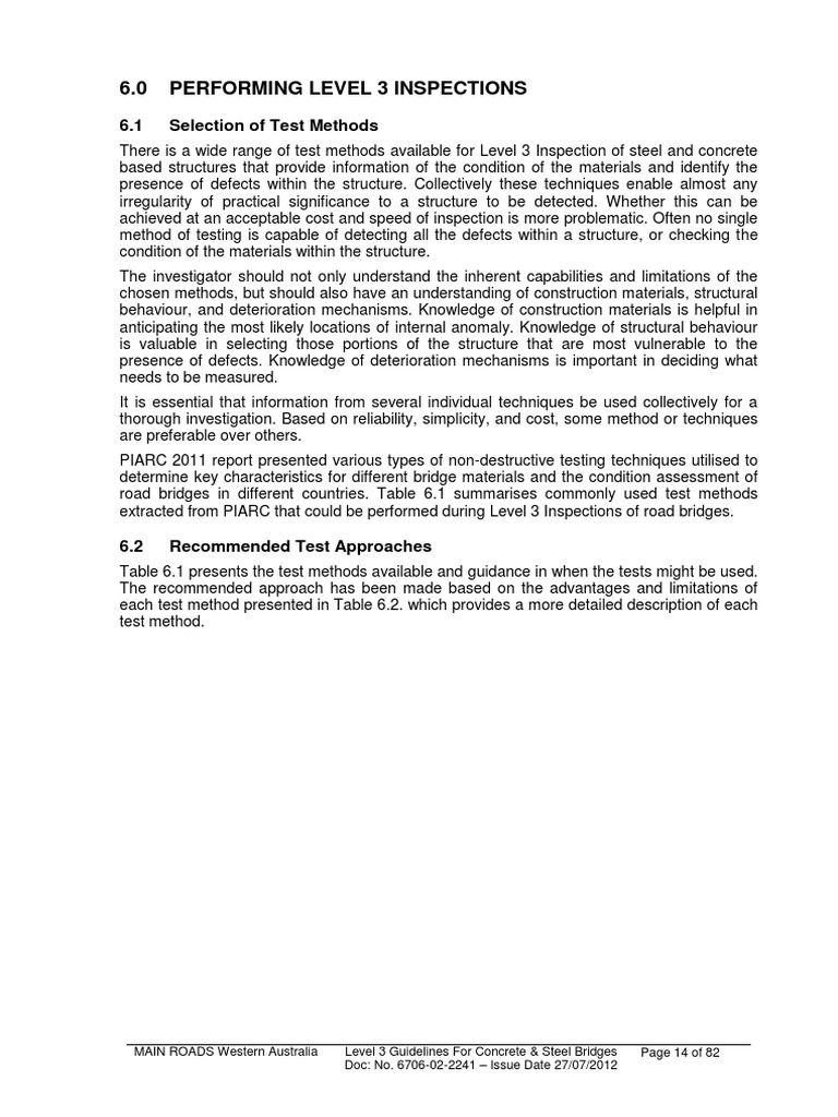 Detailed Non-Destructive Investigation Guidelines For Concrete and ...