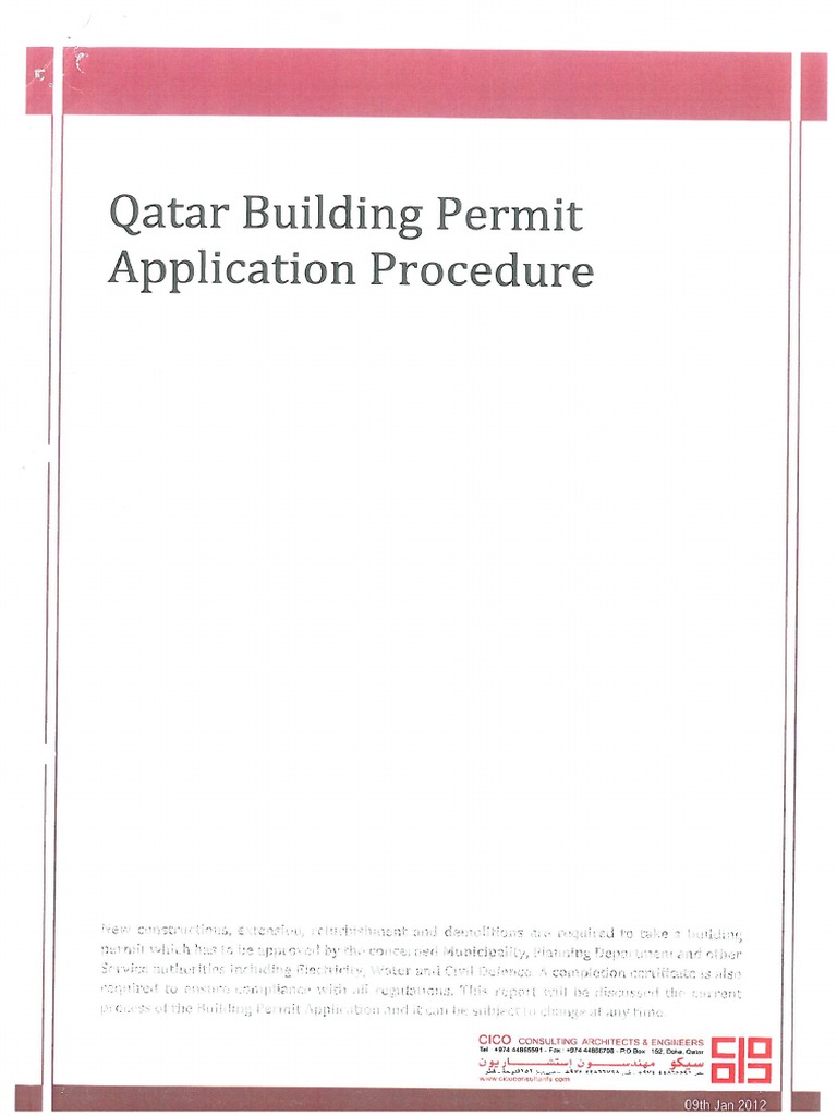 Building Permit Application Procedure | PDF