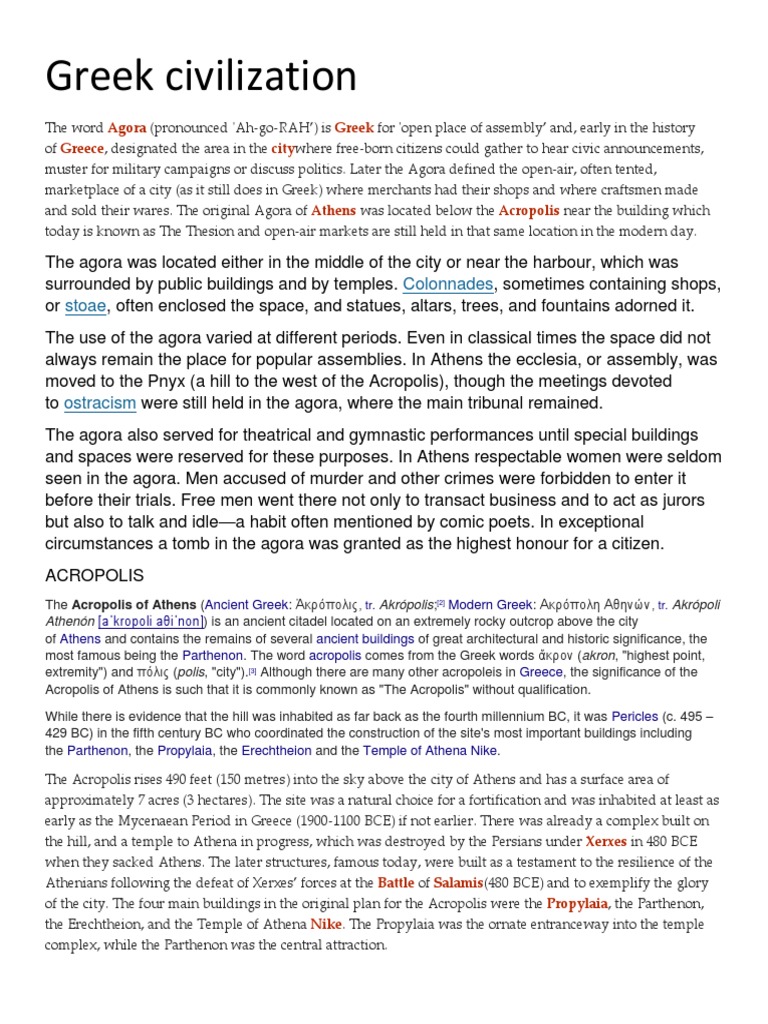 Greek Civilization | PDF | Ancient Greece | Classical Antiquity