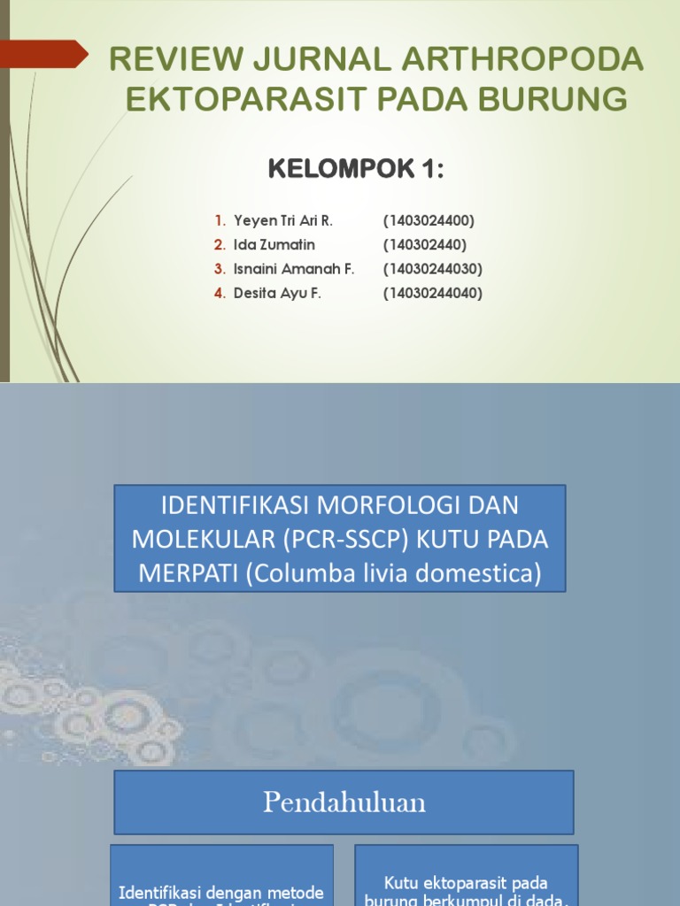 Review Jurnal Ektoparasit Burung (Kel.1) | PDF