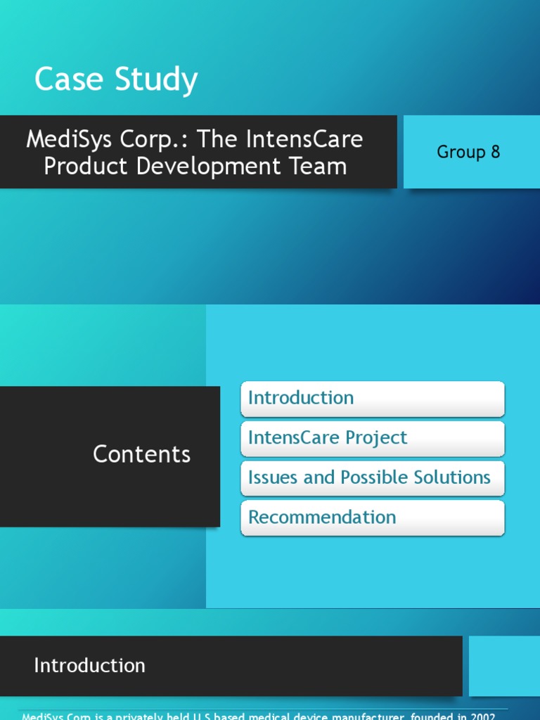 MediSys Corp OB Case Study | PDF | New Product Development ...