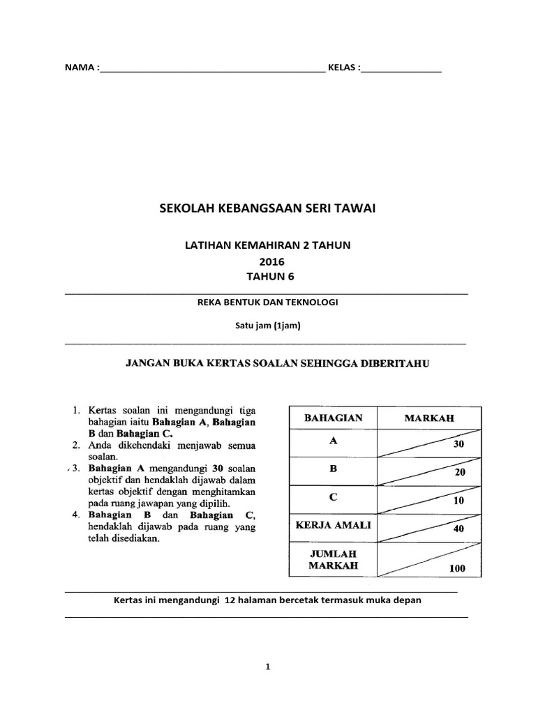 RBT Tahun 6 | PDF
