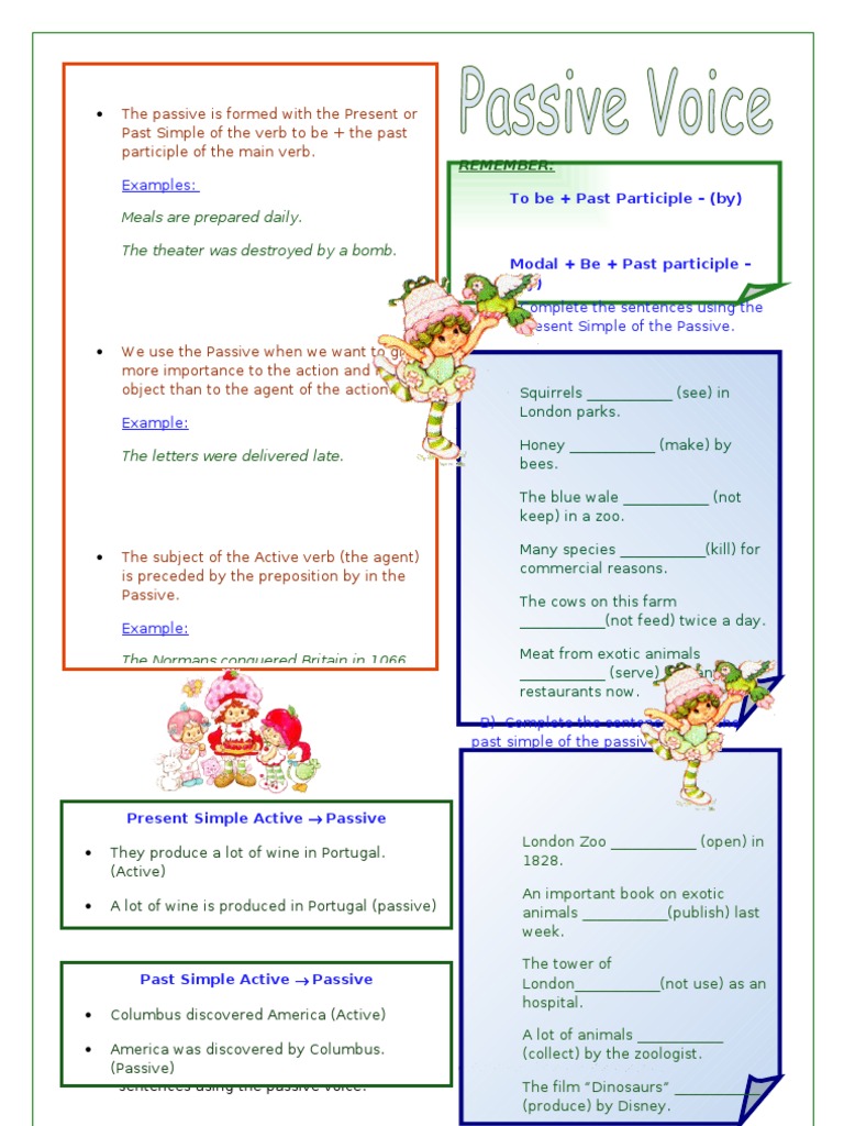 Passive Voice: Present and Past Exercises | PDF