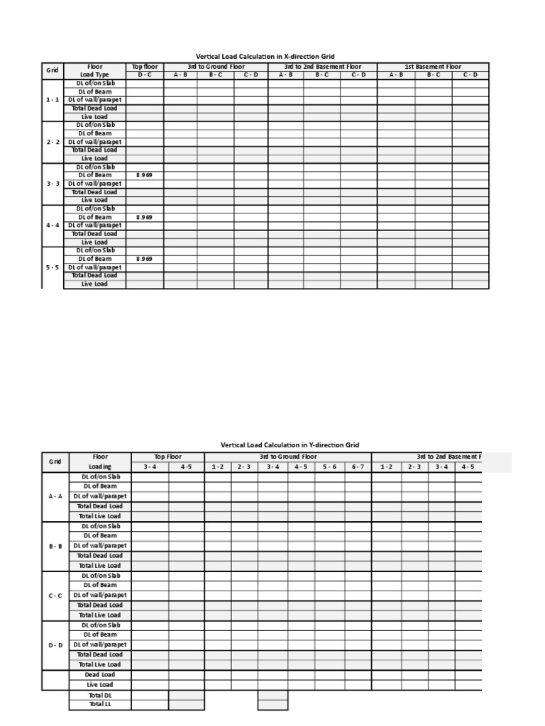 Vertical Load & Imposed Load Analysis | PDF | Earthquake Engineering ...