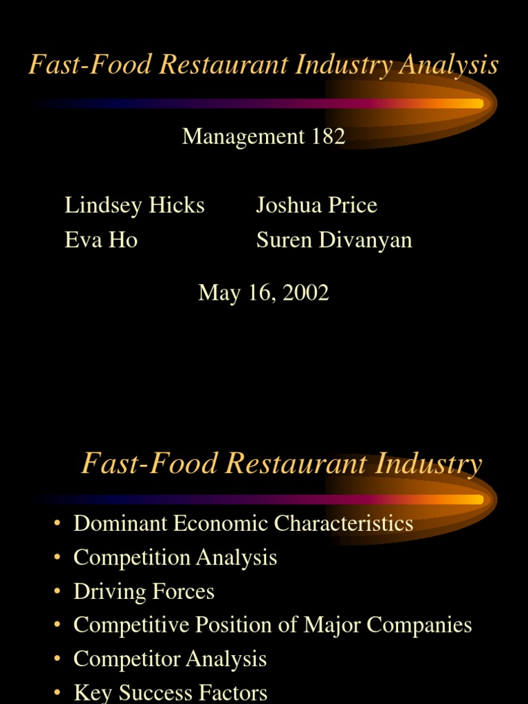 Fastfood | PDF | Fast Food Restaurants | Fast Food
