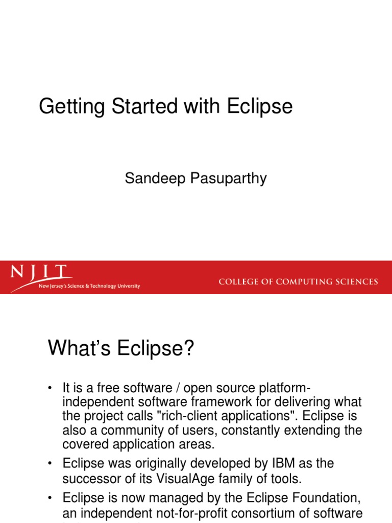 Eclipse | Download Free PDF | Eclipse (Software) | Java (Programming Language)