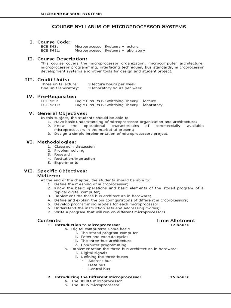 Microprocessor Systems | PDF | Central Processing Unit | Random Access Memory
