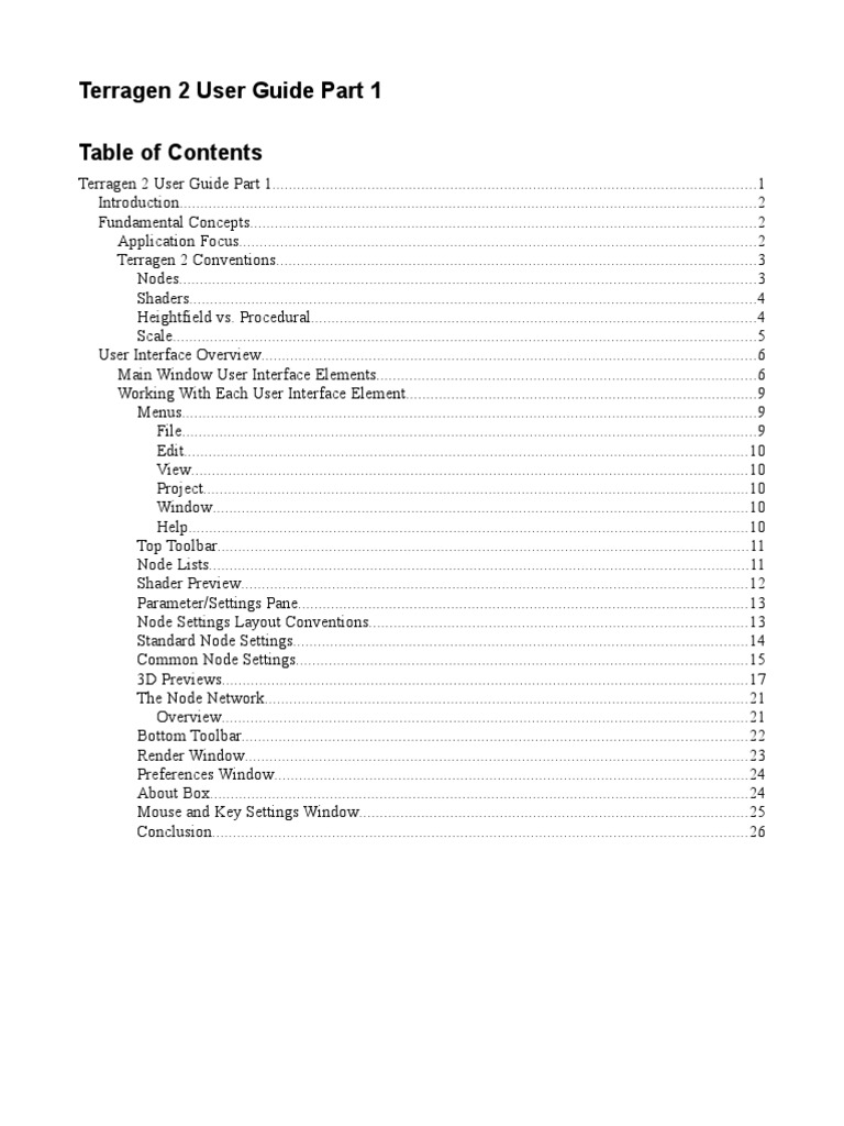 Terragen 2 Introductory Guide | PDF | Games & Activities | Computers