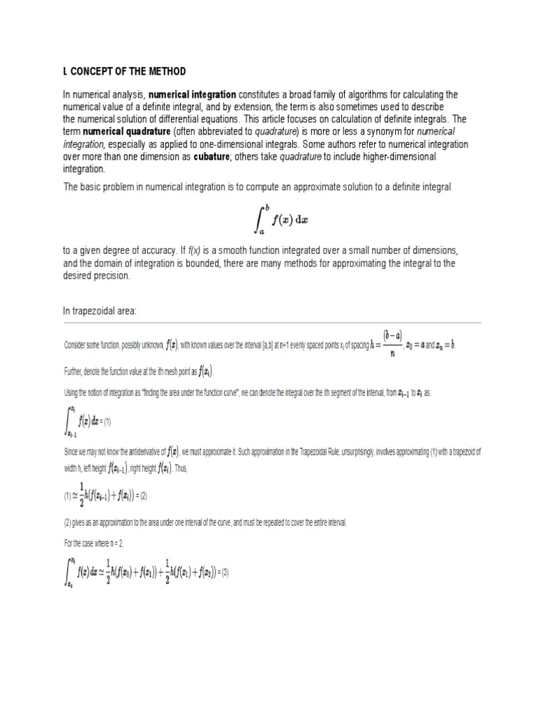 Numerical Integration (Reprint) | PDF | Numerical Analysis | Integral