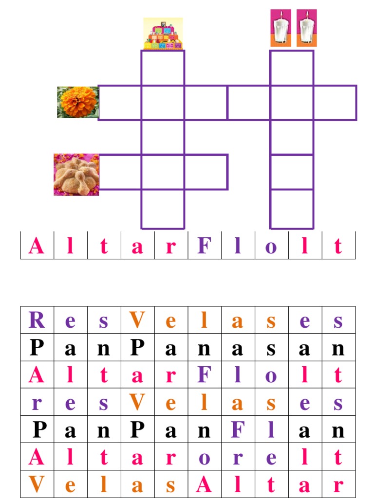 Crucigrama Dia de Muertos | PDF