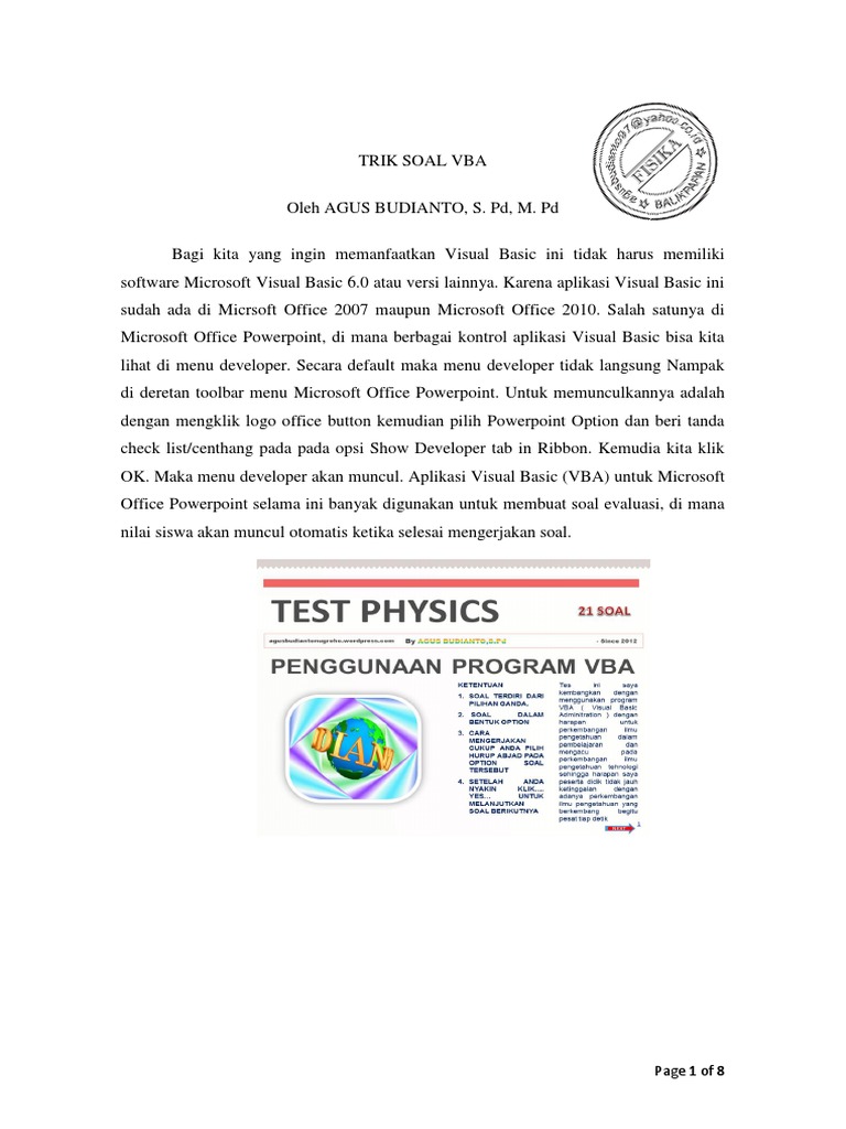 Tutorial Vba Pdf Pdf