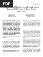 Power Quality Improvement Using Dynamic Voltage Restorer | PDF | Ac Power | Electric Power System