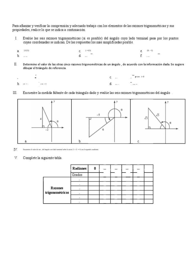Taller 6 Razones Trigonometricas