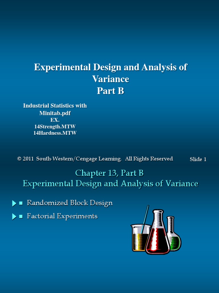SBE - 11e Ch13b DOE and Analysis of Variance DOE ANOVA | PDF | Errors And Residuals | Analysis ...