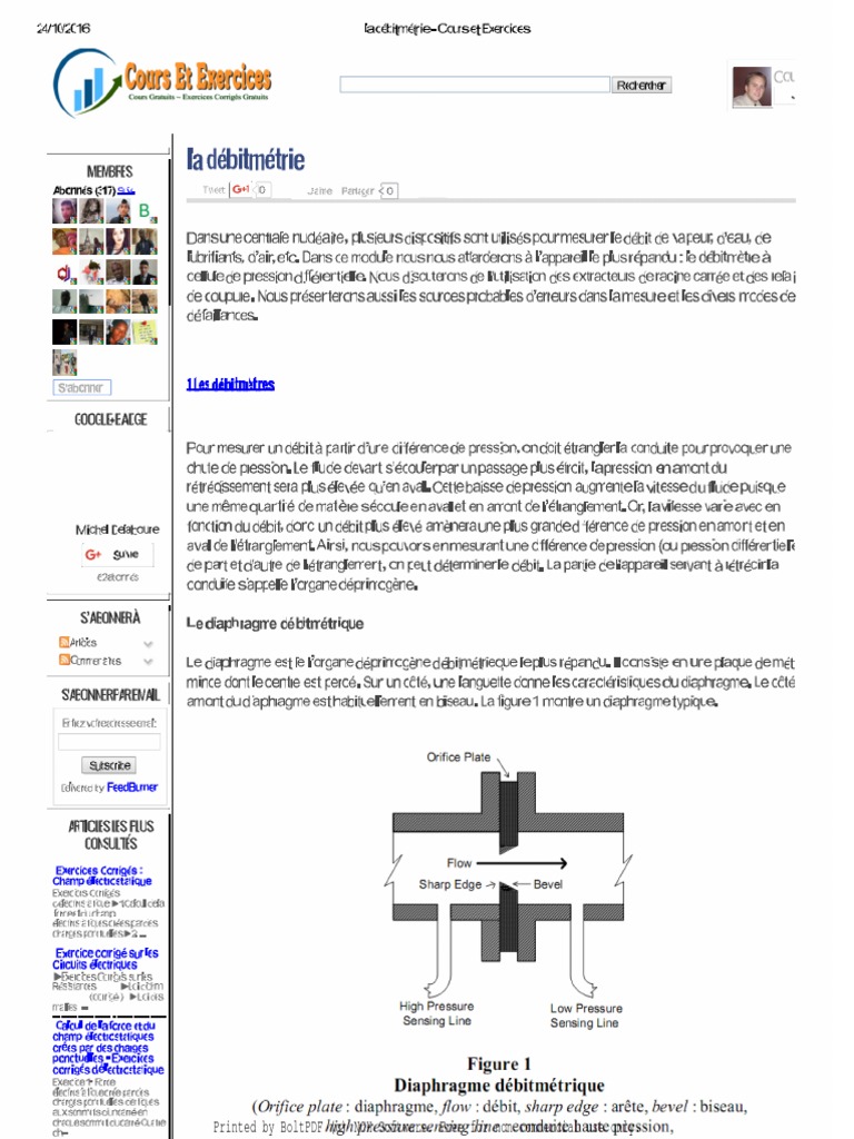 La Débitmétrie | PDF